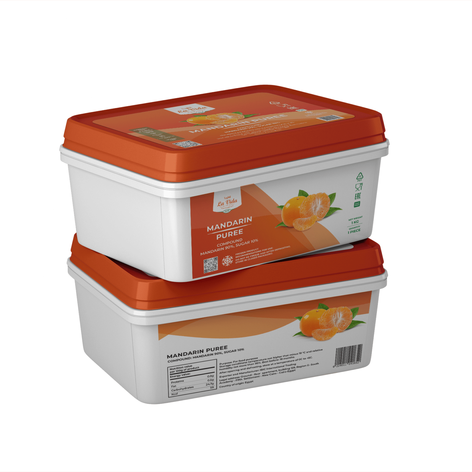 Frozen Mandarin Puree - IBIC